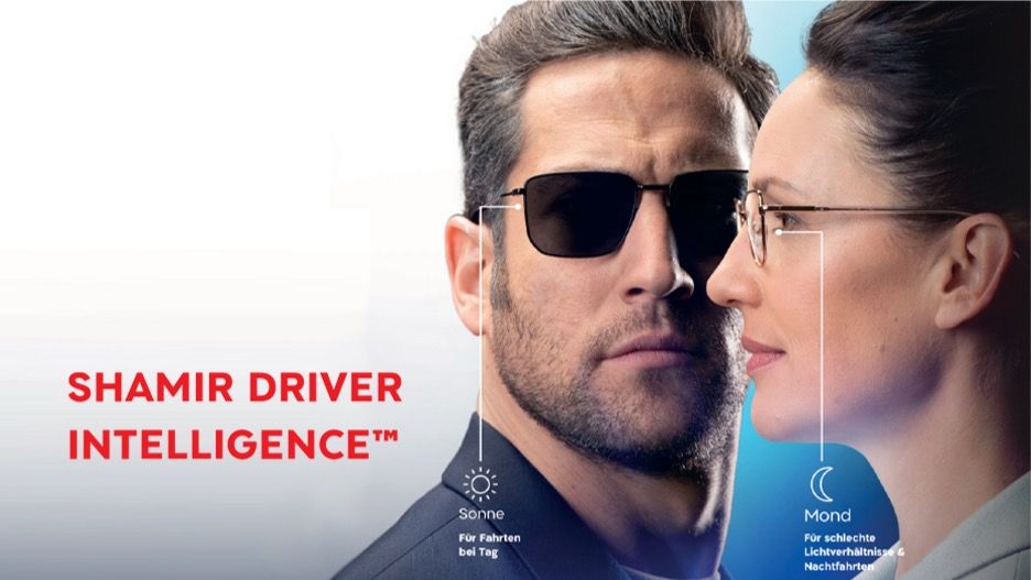 Shamir Driver Intelligence™ SUN – Intelligente Brillengläser fürs Autofahren & sämtliche Outdoor ...
